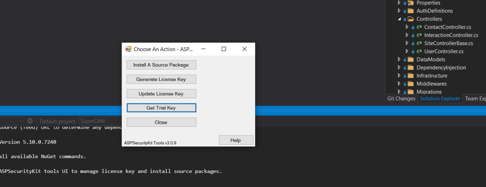 Using The Aspsecuritykit Tools Aspsecuritykit